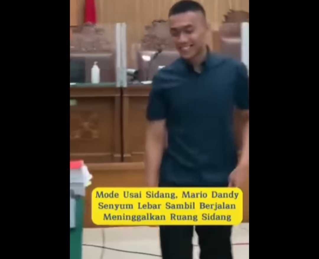 Senyum Mario Dandy Usai Sidang, Netizen: Gila! - Teropong Media