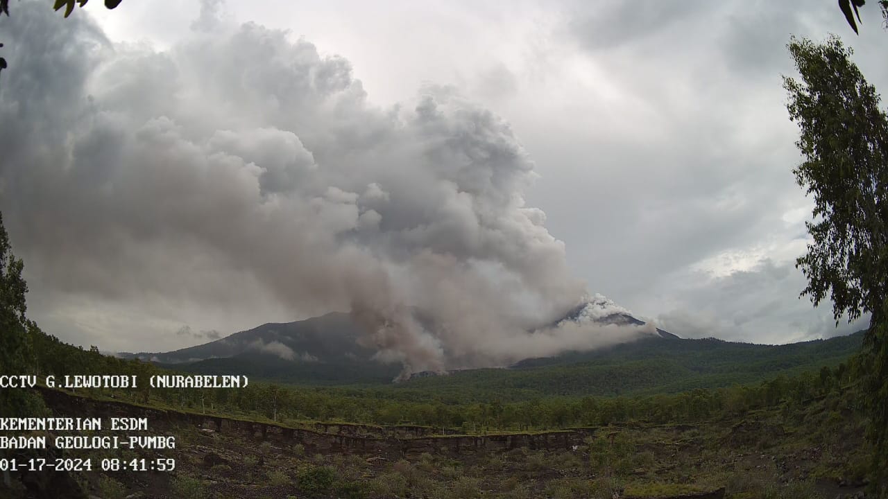 Gunung Lewotobi Erupsi Luncurkan Awan Panas 2 Kilometer - Teropong Media