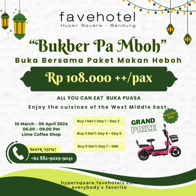 Ramadhan 2024: Ada Paket Bukber Pa Mboh di favehotel Hyper Square, Siap ...