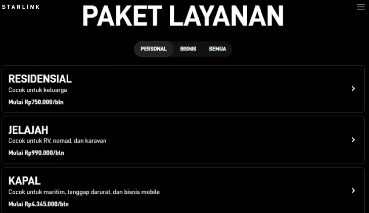Cek, Daftar Harga Paket Internet Starlink di Indonesia! - Teropong Media