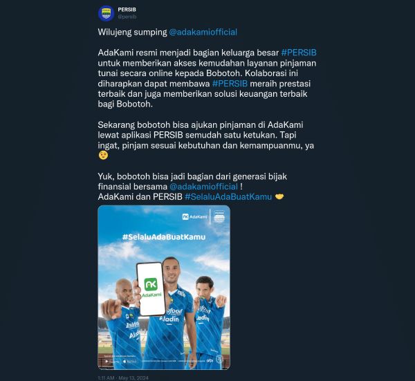 Persib Dirujak Warganet Setelah Resmi Jalin Kerjasama Dengan Pinjol ...