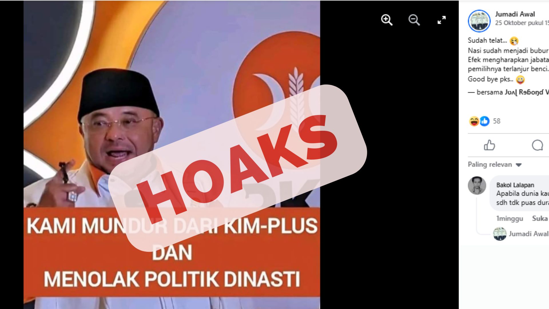 Cek Fakta : PKS Dinyatakan Mundur dari Koalisi Indonesia Maju (KIM ...