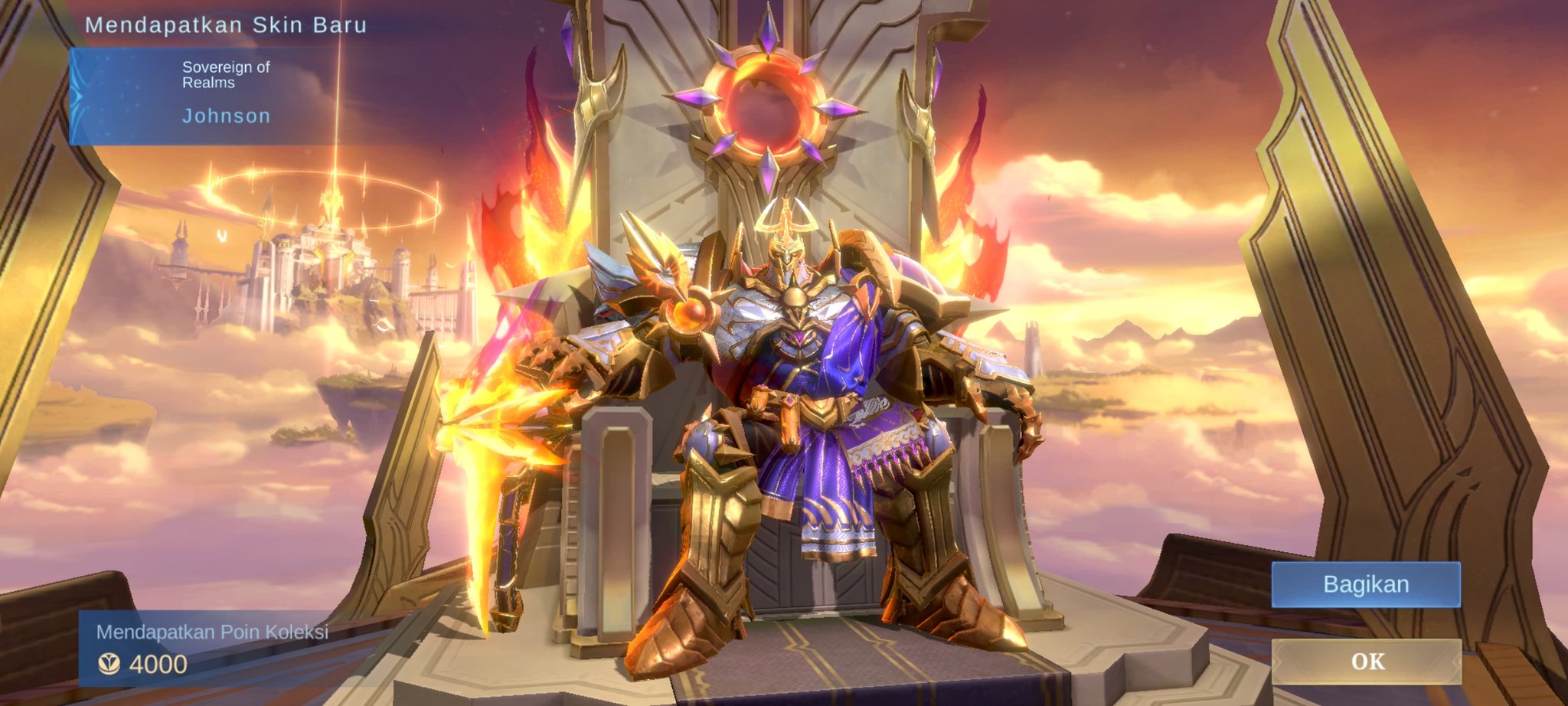 Skin Legend Johnson "Sovereign of Realms" Rilis Hari Ini, Simak Cara ...