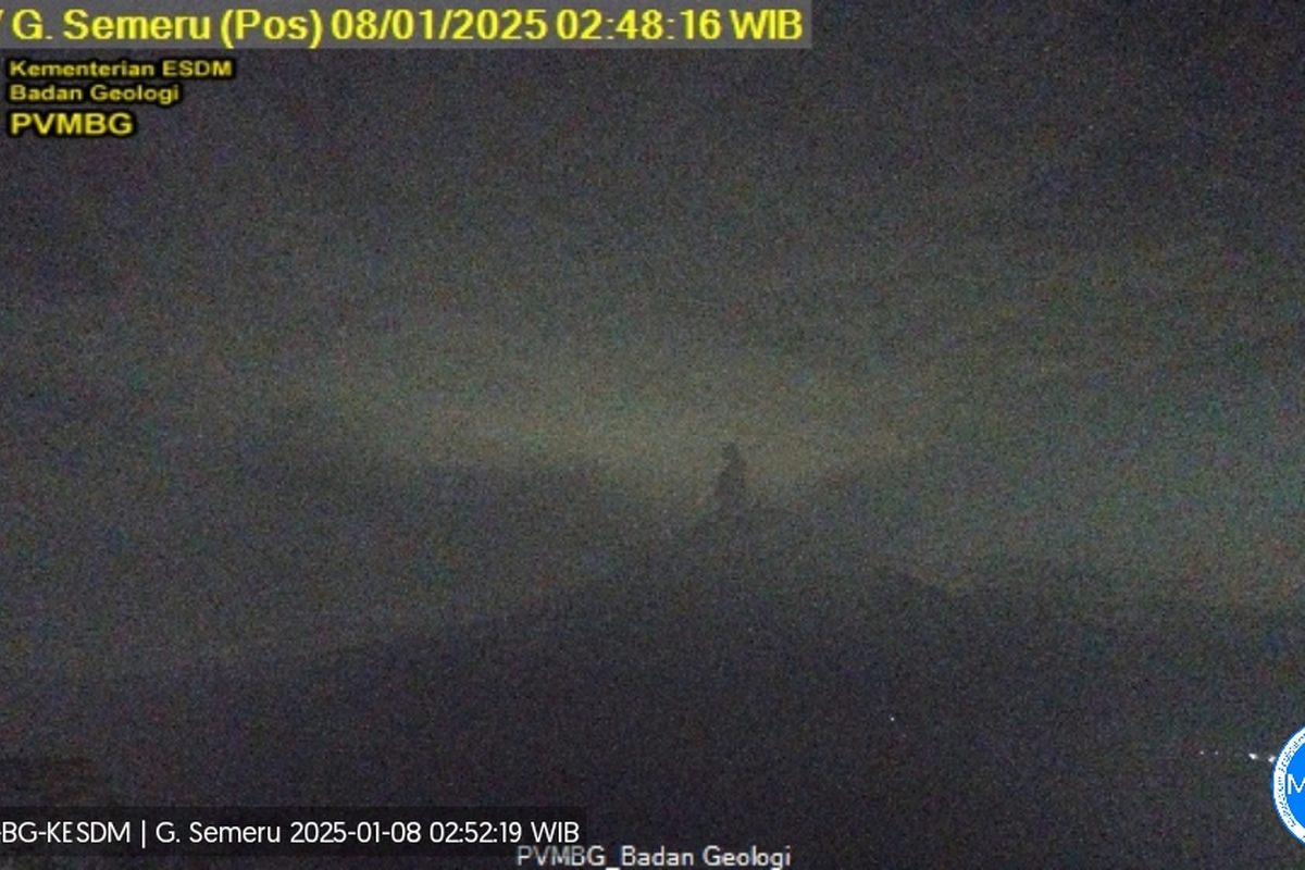 Gunung Semeru Erupsi 3 Kali Pagi Ini, Semburkan Abu Vulkanik Setinggi 1.000 Meter - Teropong Media