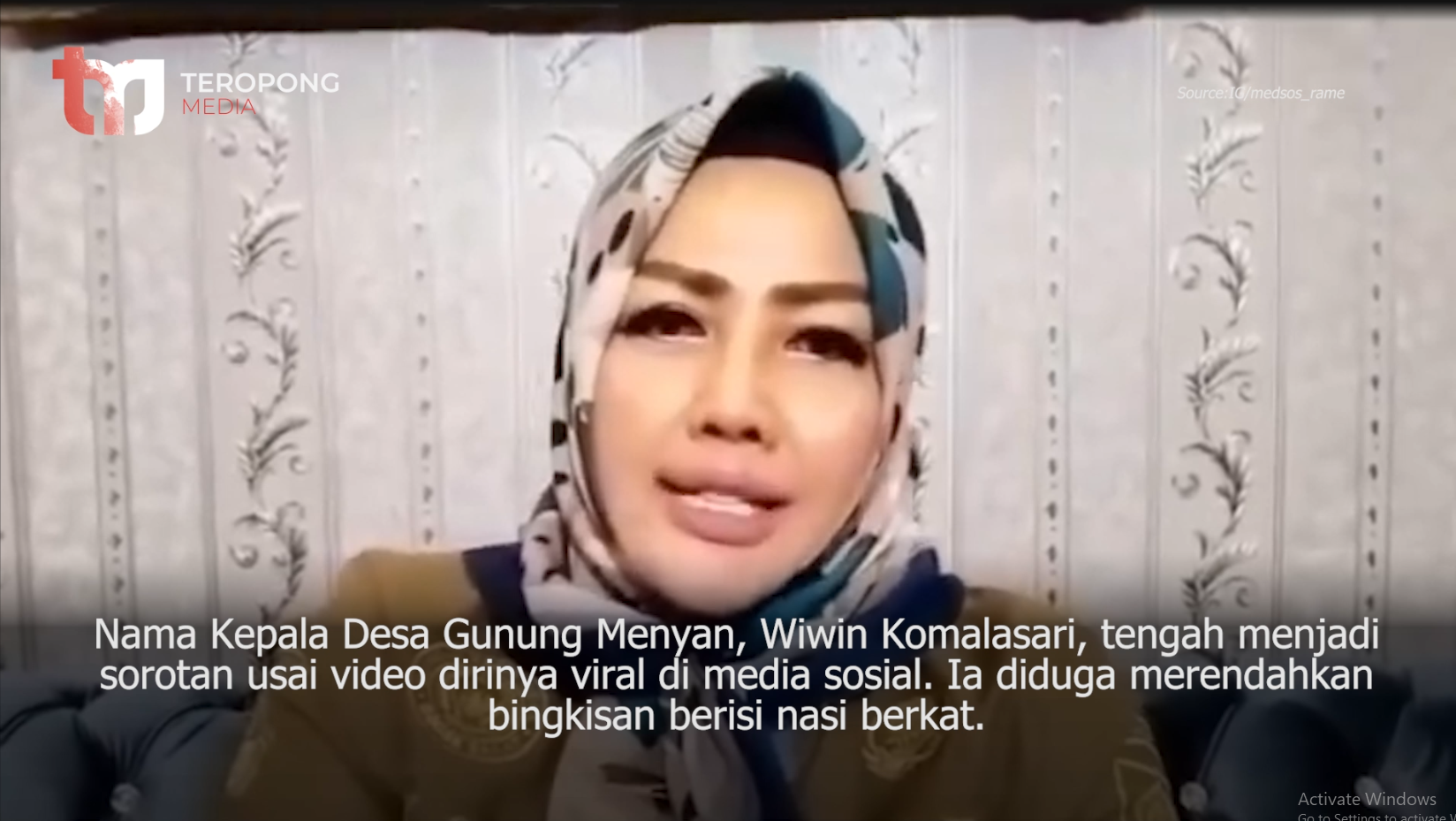 Viral Dulu Baru Klarifikasi! Kades Wiwin Komalasari Soal Geli Bawa Nasi Kotak