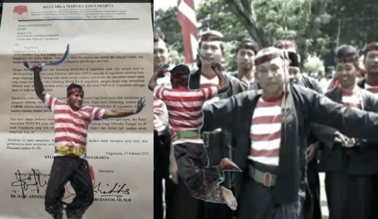 Ngeri, Suku Madura Tantang Carok Suku Papua di Yogyakarta - Teropong Media