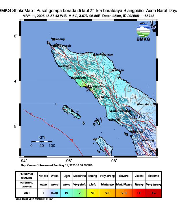 Gempa Magnitudo 6,2 Guncang Blang Pidie Aceh - Teropong Media