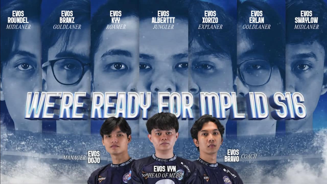 Roster EVOS MPL ID S16 Resmi Rilis, Xorizo dan Bravo Jadi Wajah Baru Macan Putih