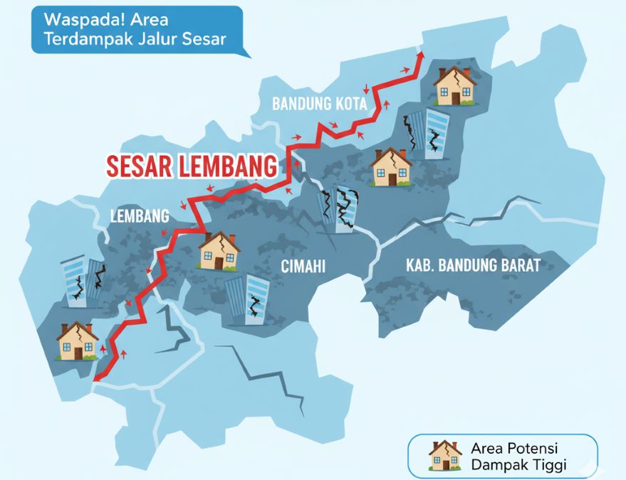 Kajian Terbaru BMKG: Gempa M 5,5 Sesar Lembang Mengintai, Waspada!