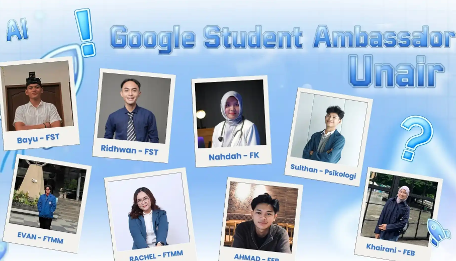 Siap Sebarkan Literasi AI di Kampus, 7 Mahasiswa UNAIR Terpilih Jadi Google Student Ambassador