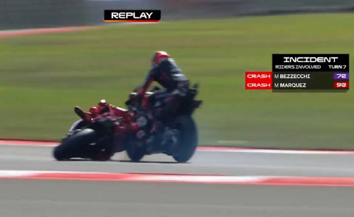 Rasa Bersalah Marco Bezzecchi Membuncah Usai Jatuhkan Marc Marquez di ...