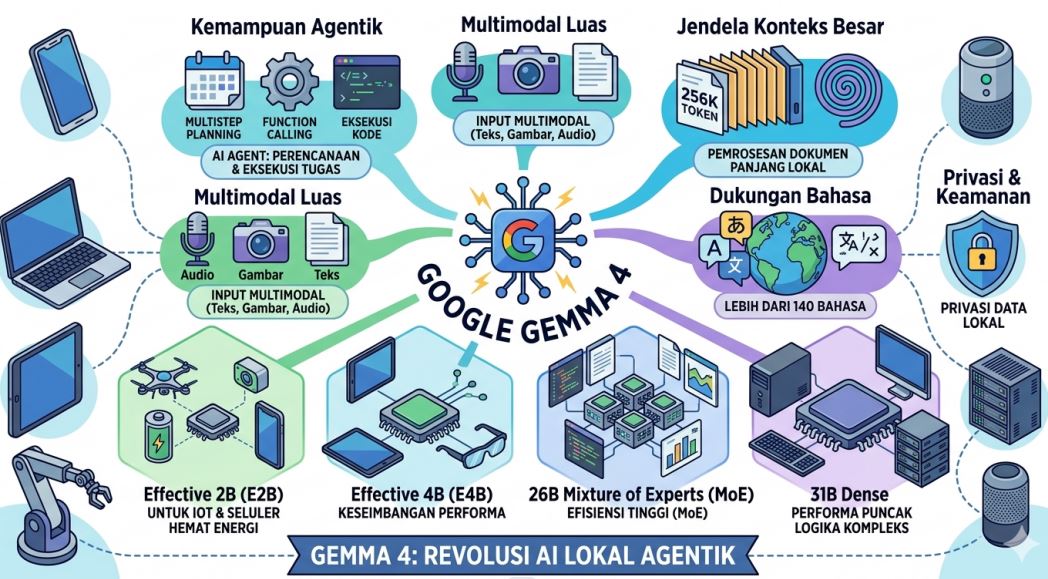 Google Rilis Gemma 4: Revolusi AI Open-Source dengan Kemampuan Agentik ...